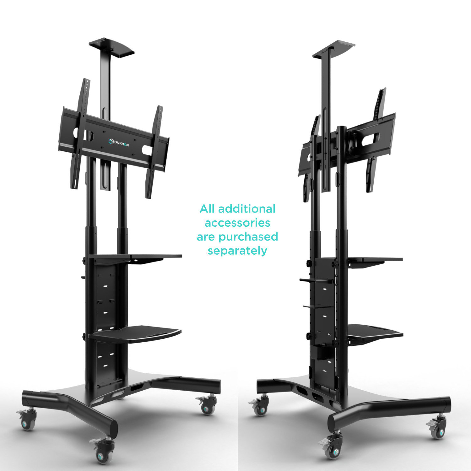 ONKRON Plastic Equipment Panel with Shelves for TV Stand TS1881 ...