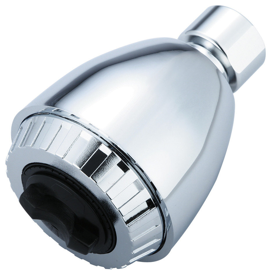 Single Function Standard Showerhead, Polished Chrome - Transitional - Showerheads And Body ...