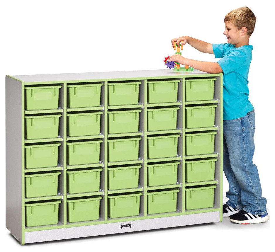 25 Cubbie-Tray Mobile Storage - Transitional - Bar Stools And Counter ...