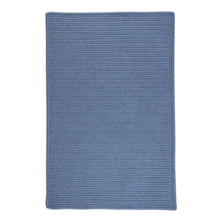 Sunbrella Solid Rug, Cornflower, 3'x5', 3'x5' - Contemporary - Outdoor ...