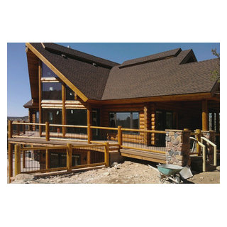 Exterior - Log & Timber Balustrades - Salt Lake City - by Titan Stairs ...