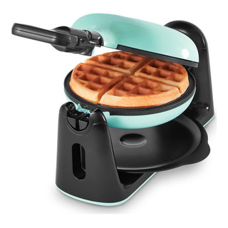 Flip Belgian Waffle Maker With Non-Stick Coating for Individual 1 ...
