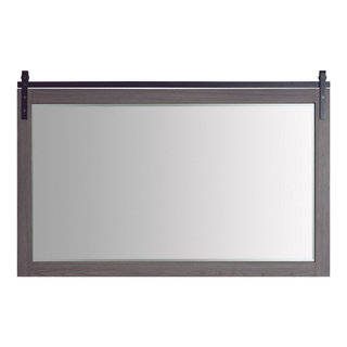 Cortes Rectangular Wall Mount Mirror, 60" - Transitional - Bathroom ...