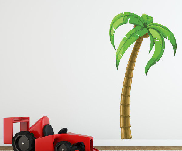 Palm Tree Vinyl Wall Decal PalmTreeUScolor008, 12 in. - Contemporary ...