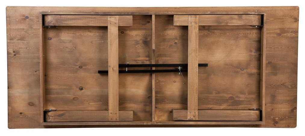 8' x 40 Rectangular Antique Rustic Solid Pine Folding Farm Table ...