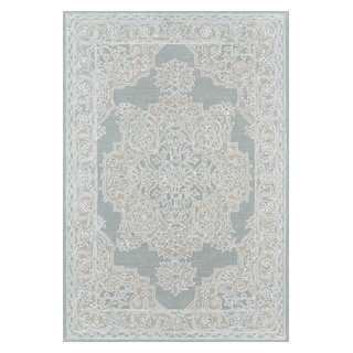 Momeni Valencia Light Blue Traditional Rugs VAL-1, 2'x3 ...
