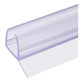 Shower Door Sweep Dual Durometer PVC Seal And Wipe for 3/8" Glass ...