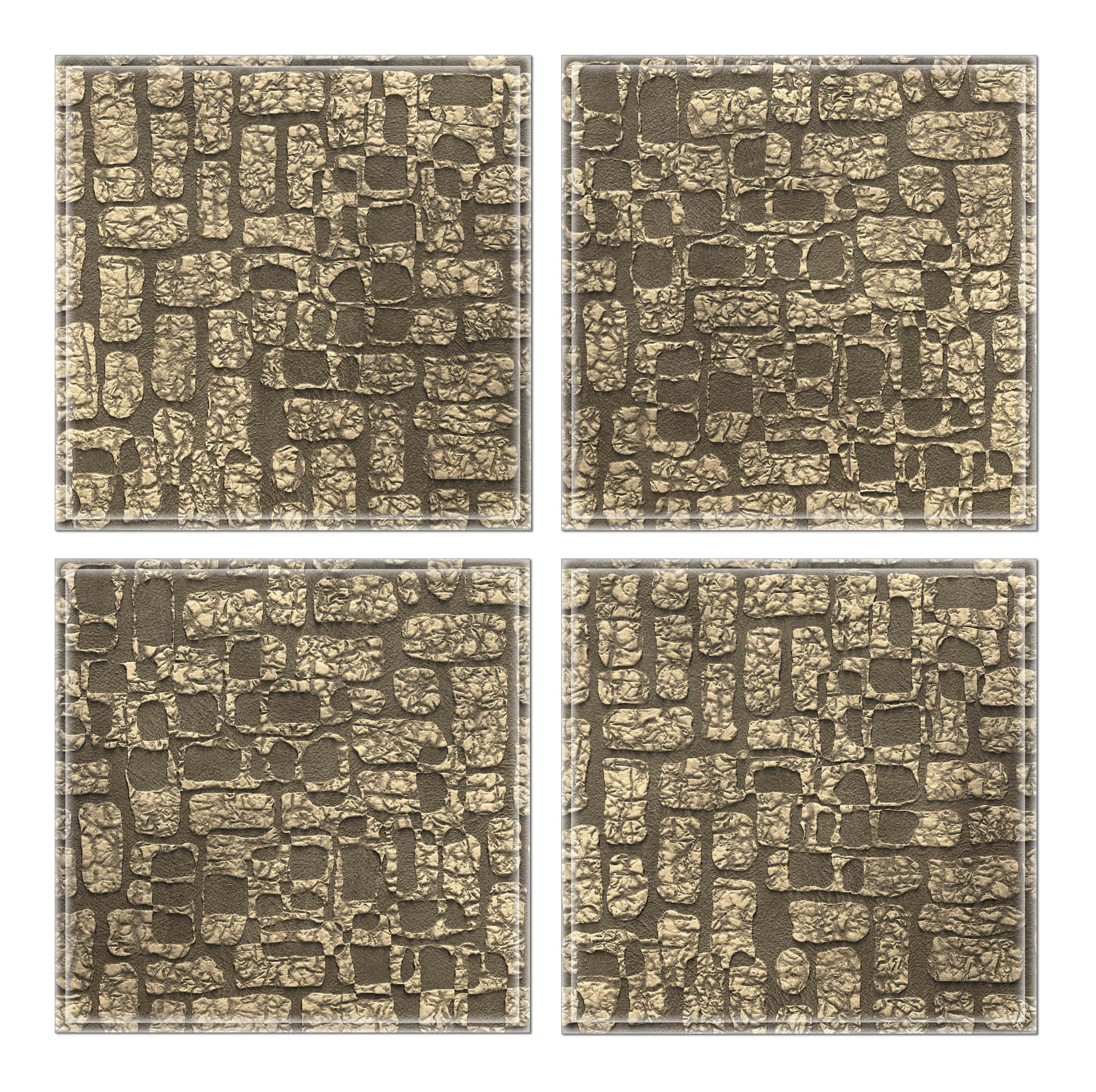 6"x6" Upscale Designs Crystal Glass Wall Tile, Set of 32, 6x6 ...