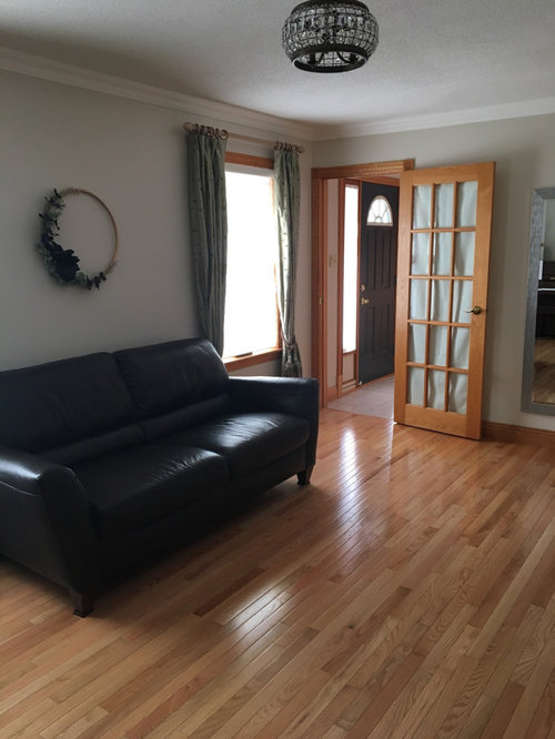 Vinyl windows with oak trim help!