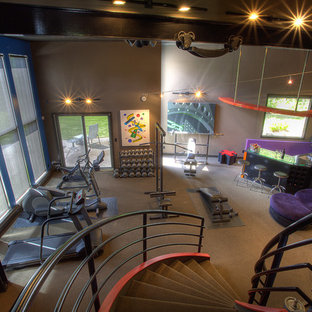 75 Beautiful Contemporary Home Gym Pictures & Ideas | Houzz