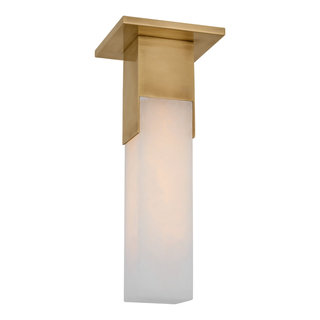 Covet Monopoint Flush Mount in Bronze with Alabaster - Transitional ...