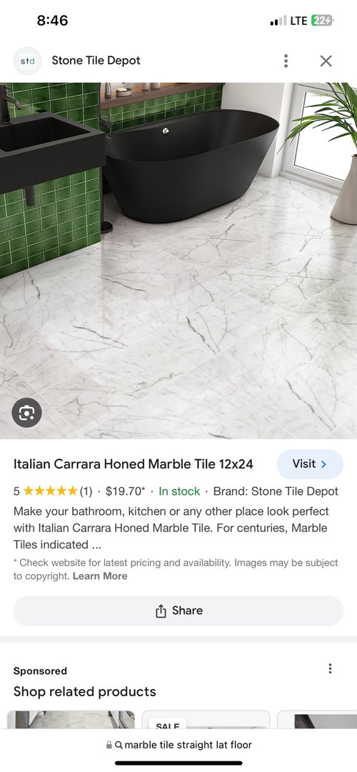 straight lay or Brick lay (bathroom tile)