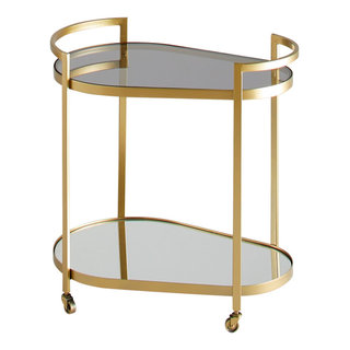 Cosmo Bar Cart, Gold - Contemporary - Bar Carts - by Hudson Home Decor ...