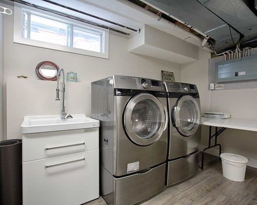 75 Industrial Laundry Room Design Ideas & Remodeling Pictures That Will ...
