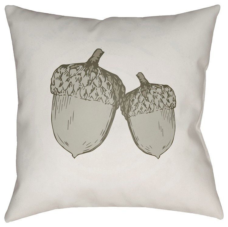 Acorn Pillow 18x18x4, 20 x 20 x 4 - Rustic - Outdoor Cushions And ...