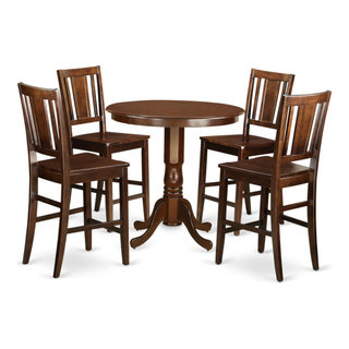 3 Pc Pub Table Set Dinette Table And 2 Counter Height Dining Chair ...