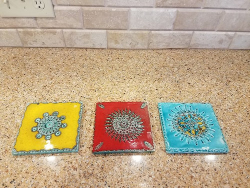 Portugese Tile in backsplash