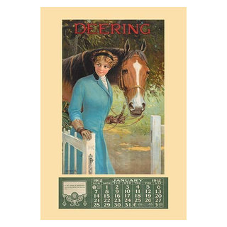 Deering - January, 1912, 12" x 18" - Traditional - Prints And Posters ...