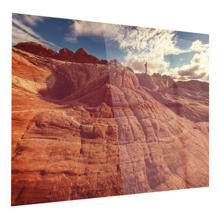 "Vermilion Cliffs at Sunrise", 40"x30" - Southwestern - Metal Wall Art ...