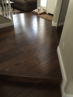 Preventing a fall on a (1 step) down from entry into living room ...
