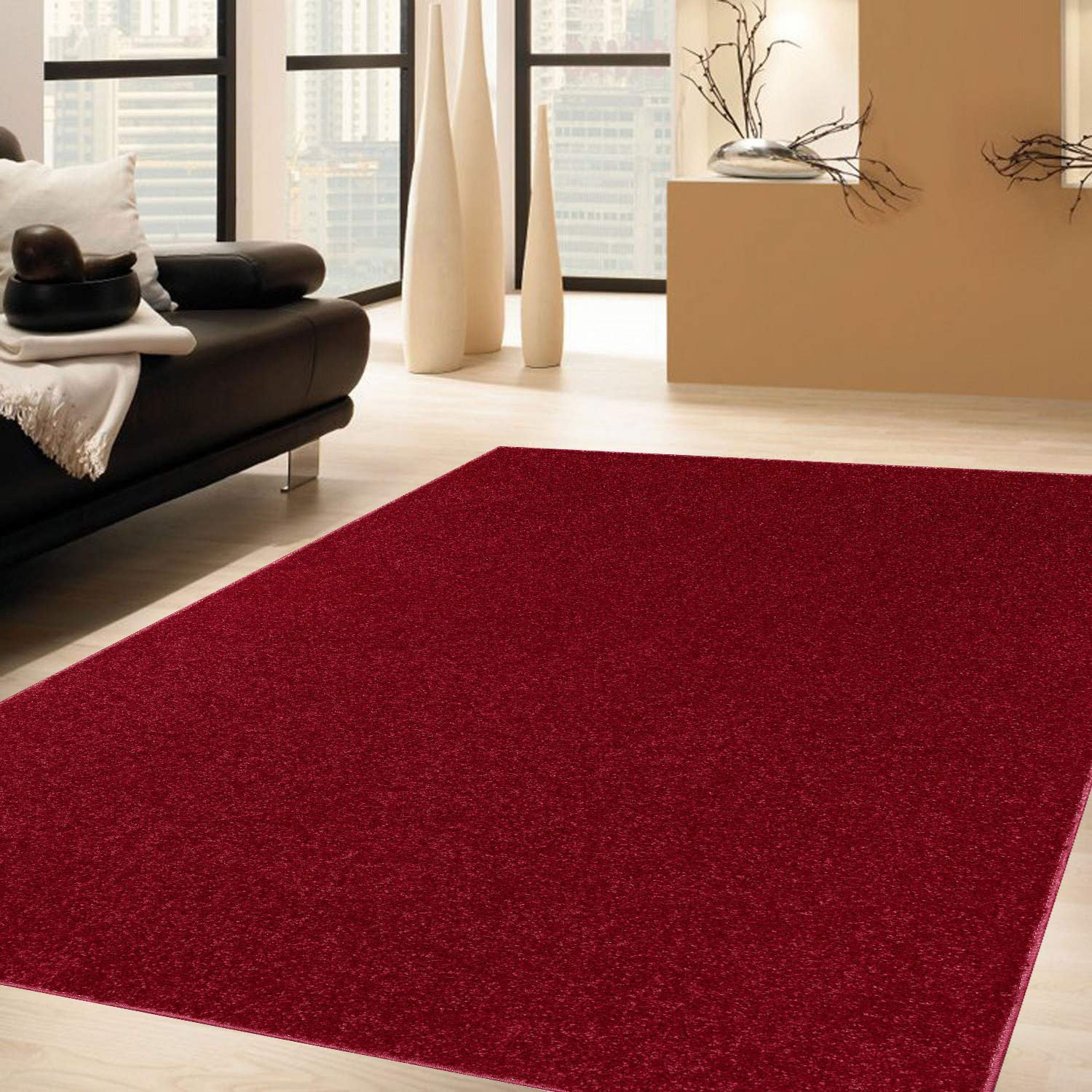 Saturn Collection Kids Favourite Area Rugs, Burgundy, 1.5' x 2.25' Oval ...