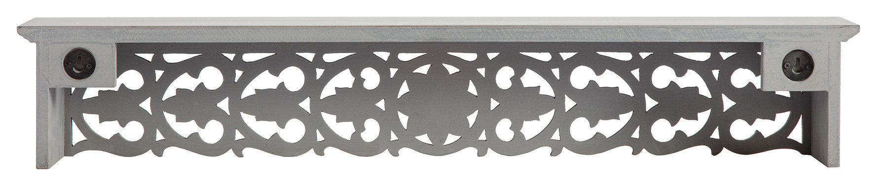 Decorative Grey Carved 30-in Shelf - Farmhouse - Display And Wall ...
