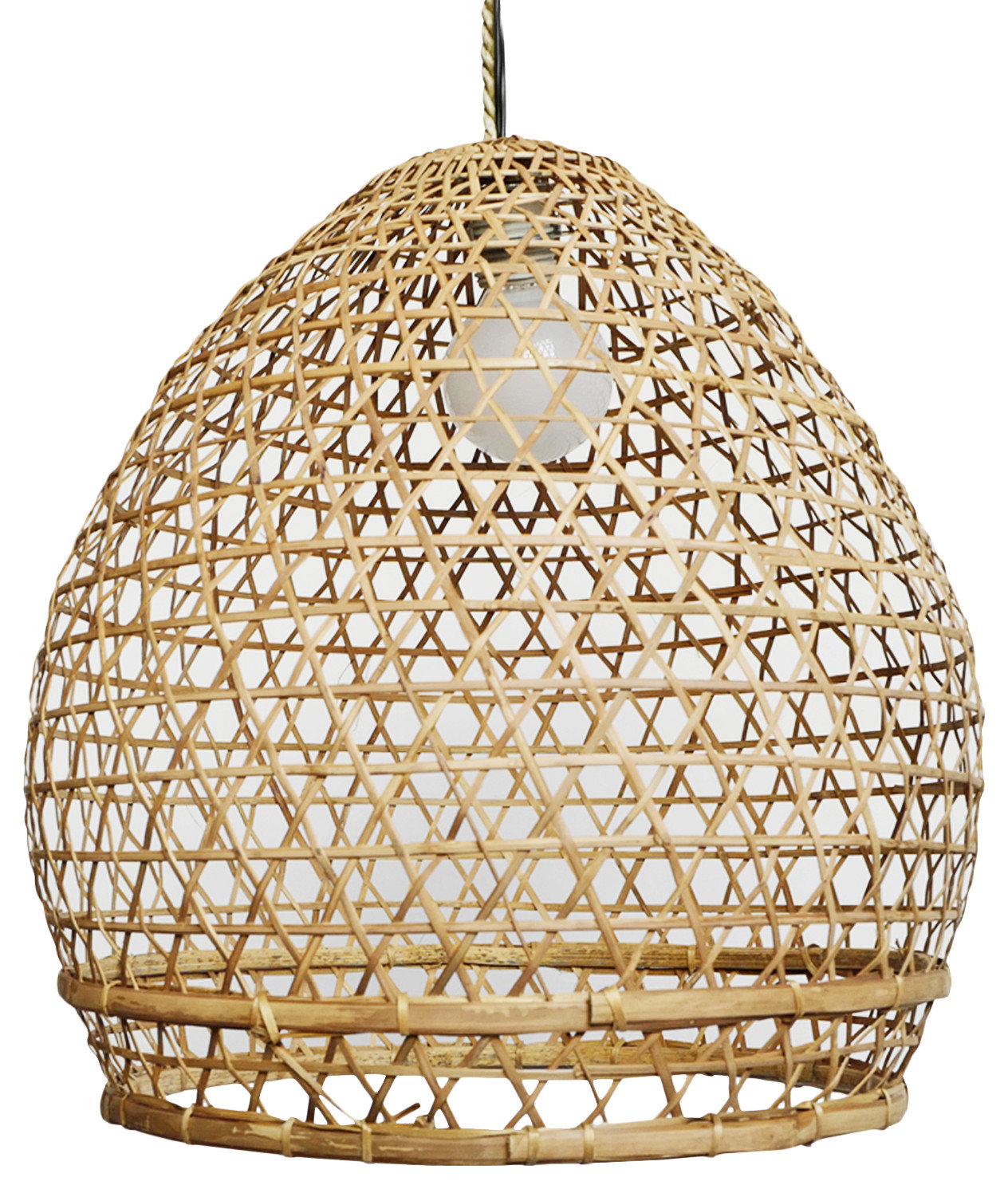 Wicker Fish Basket Lantern Medium - Tropical - Pendant Lighting - by ...