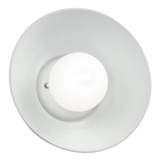 Coupe Wall Sconce, Gloss White - Contemporary - Wall Sconces - by ...