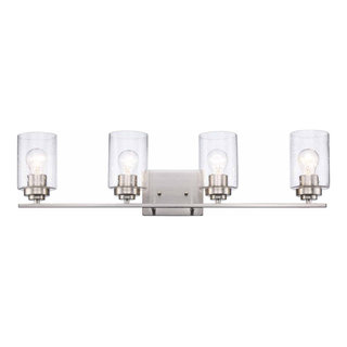 Mod Pod Four Light Vanity Bar in Brushed Nickel - Transitional ...