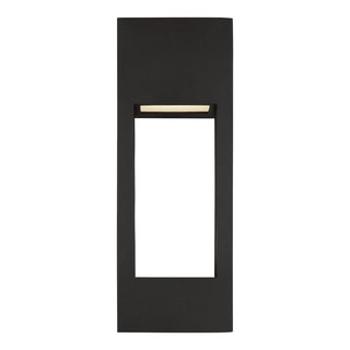 Testa Large LED Outdoor Wall Lantern, Black - Modern - Outdoor Wall ...