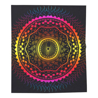 Psychedelic Mandala Throw Blanket, Twin - Contemporary - Throws - by ...