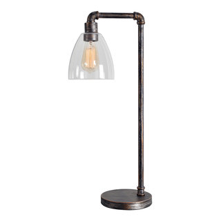 Steam Fitter Desk Lamp - Industrial - Desk Lamps - by Buildcom | Houzz