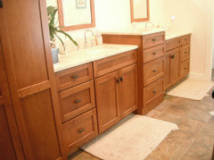medallion cherry pecan cabinets