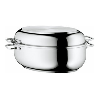 WMF Stainless Steel Extra Deep Covered Roasting Pan - Contemporary ...