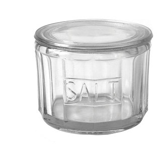 Round Pressed Glass Salt Cellar - Contemporary - Salt And Pepper ...