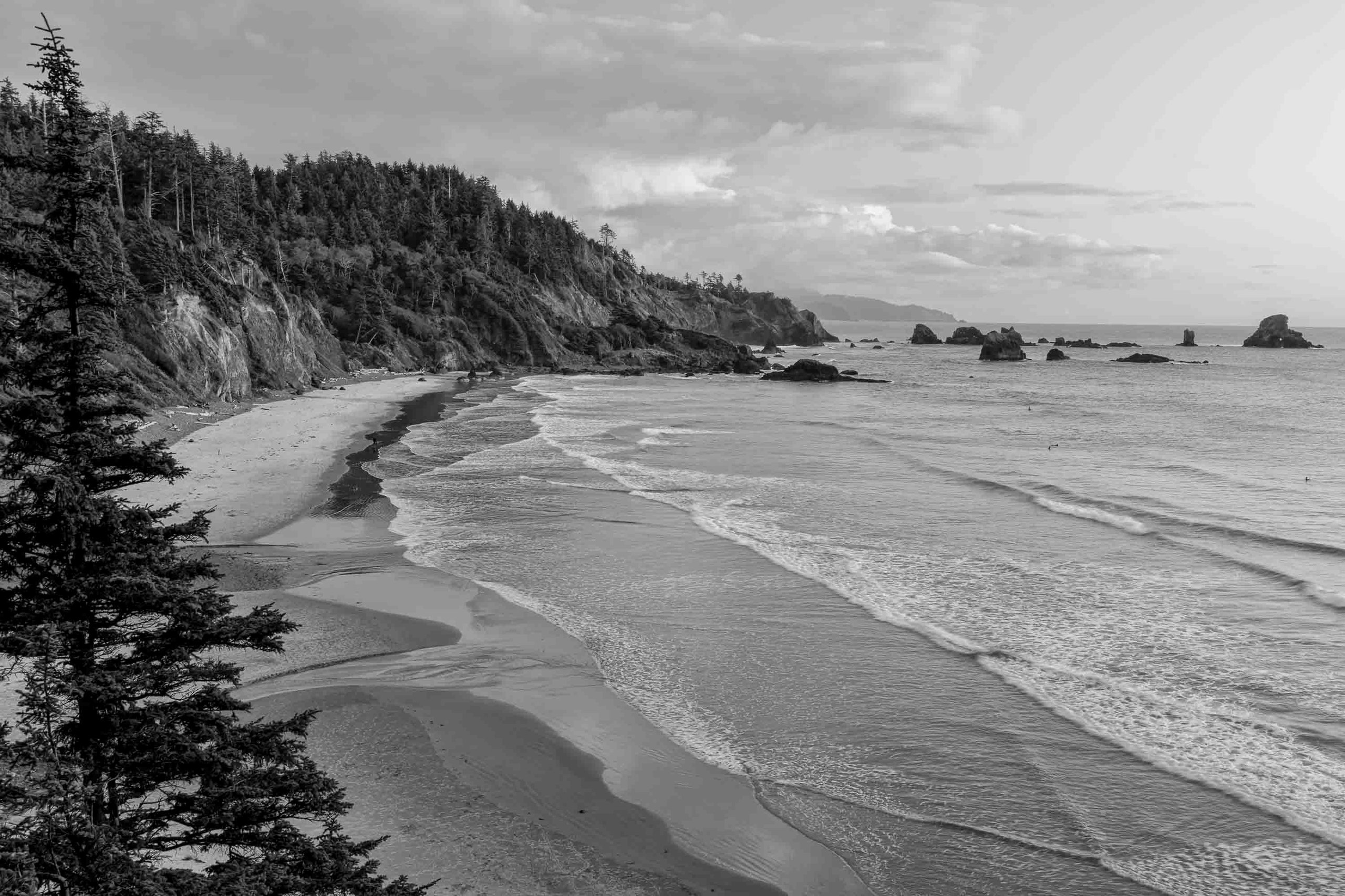 "Rugged Coast" Painting Print on Canvas, 24"x16" - Beach Style - Prints ...