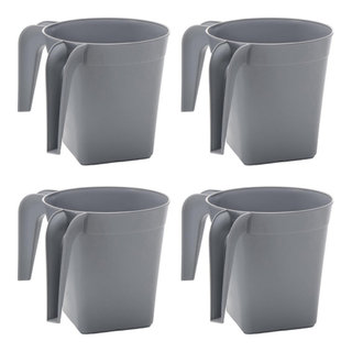 YBM Home Square Plastic Wash Cup, long-lasting - Traditional - Cleaning ...