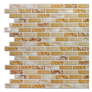 Bricks Seashells 3D Wall Panels - Rustic - Wall Panels - by Dundee Deco ...