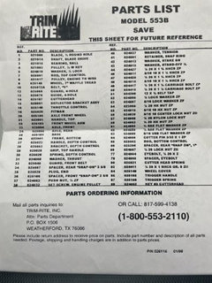 Parts search for Trim-Rite Edger