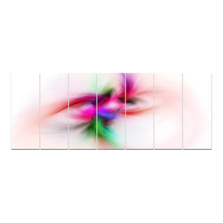 Colorful Electromagnetic Field, Multipanel Abstract Wall Art Canvas, 83 ...