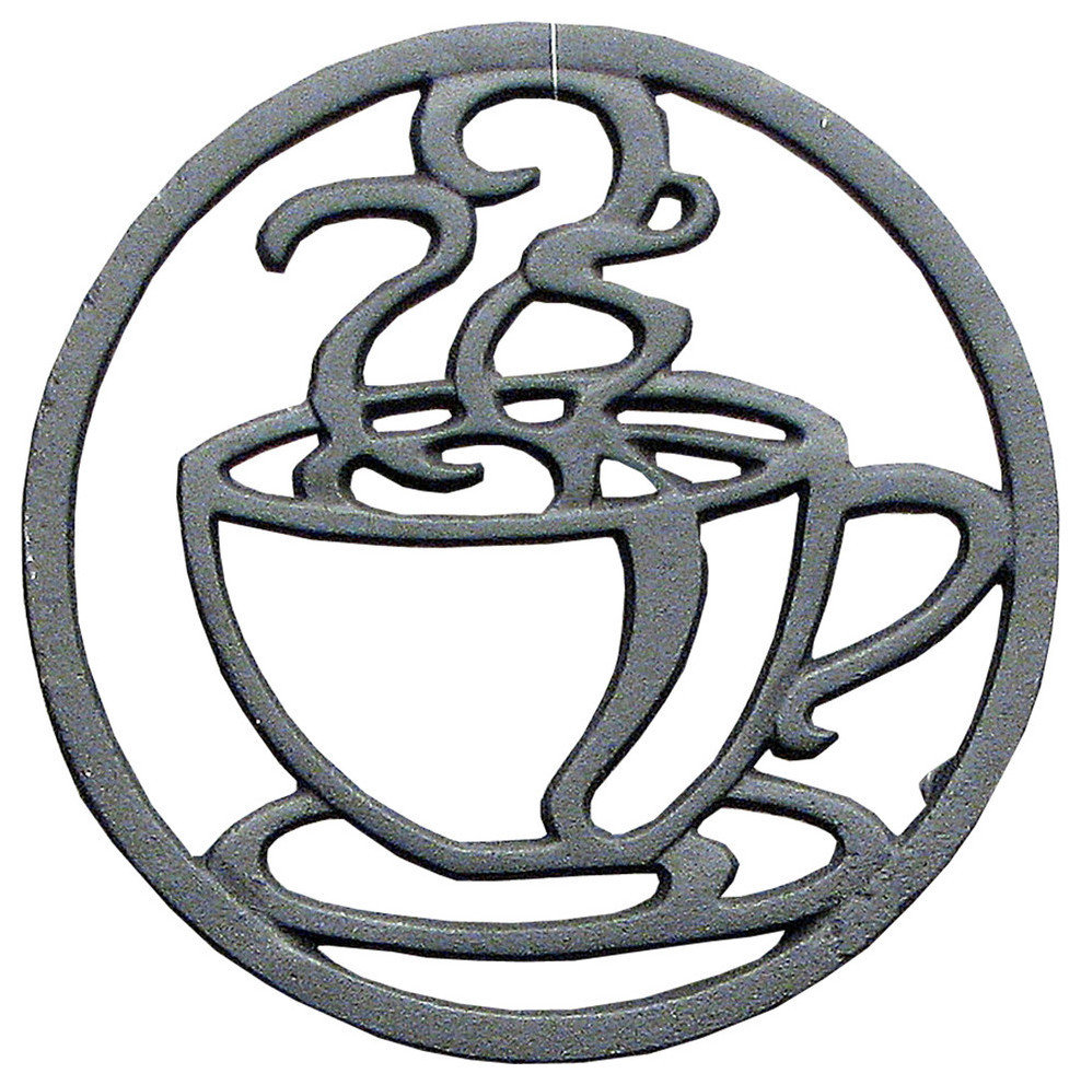 Cast Iron Elegant Coffee Cup Trivet - Contemporary - Trivets - by ...