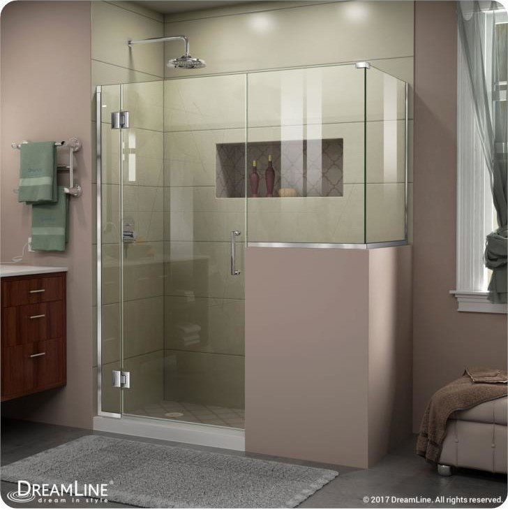 DreamLine 57" to 60"x30 3/8" 40" 72" Hinged Shower Enclosure ...