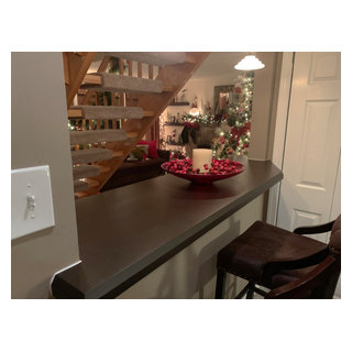 Collegeville, PA- Stained Ash Bar Top - Traditional - Home Bar ...