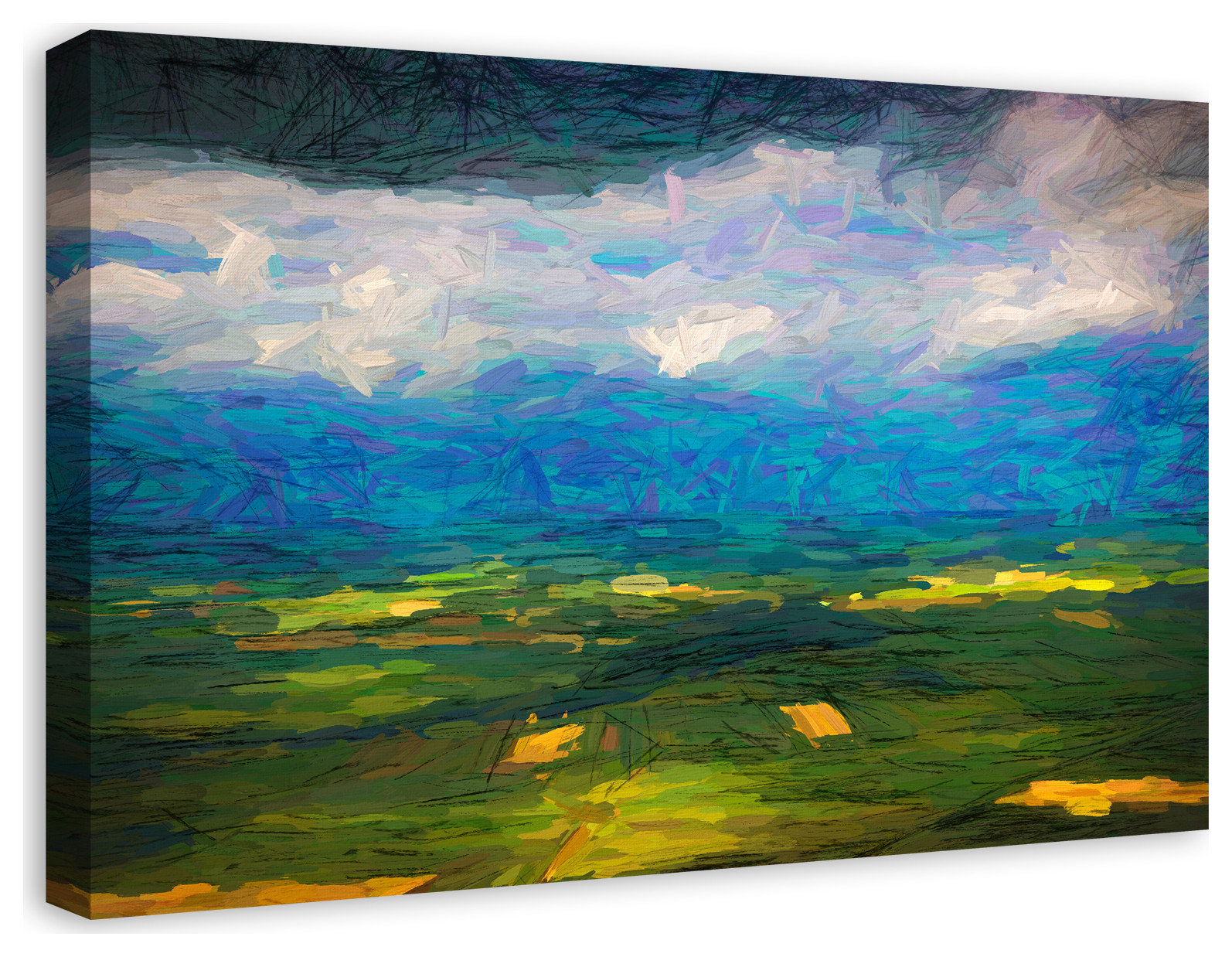 Abstract Landscape 30x20 Canvas - Contemporary - Prints And Posters ...