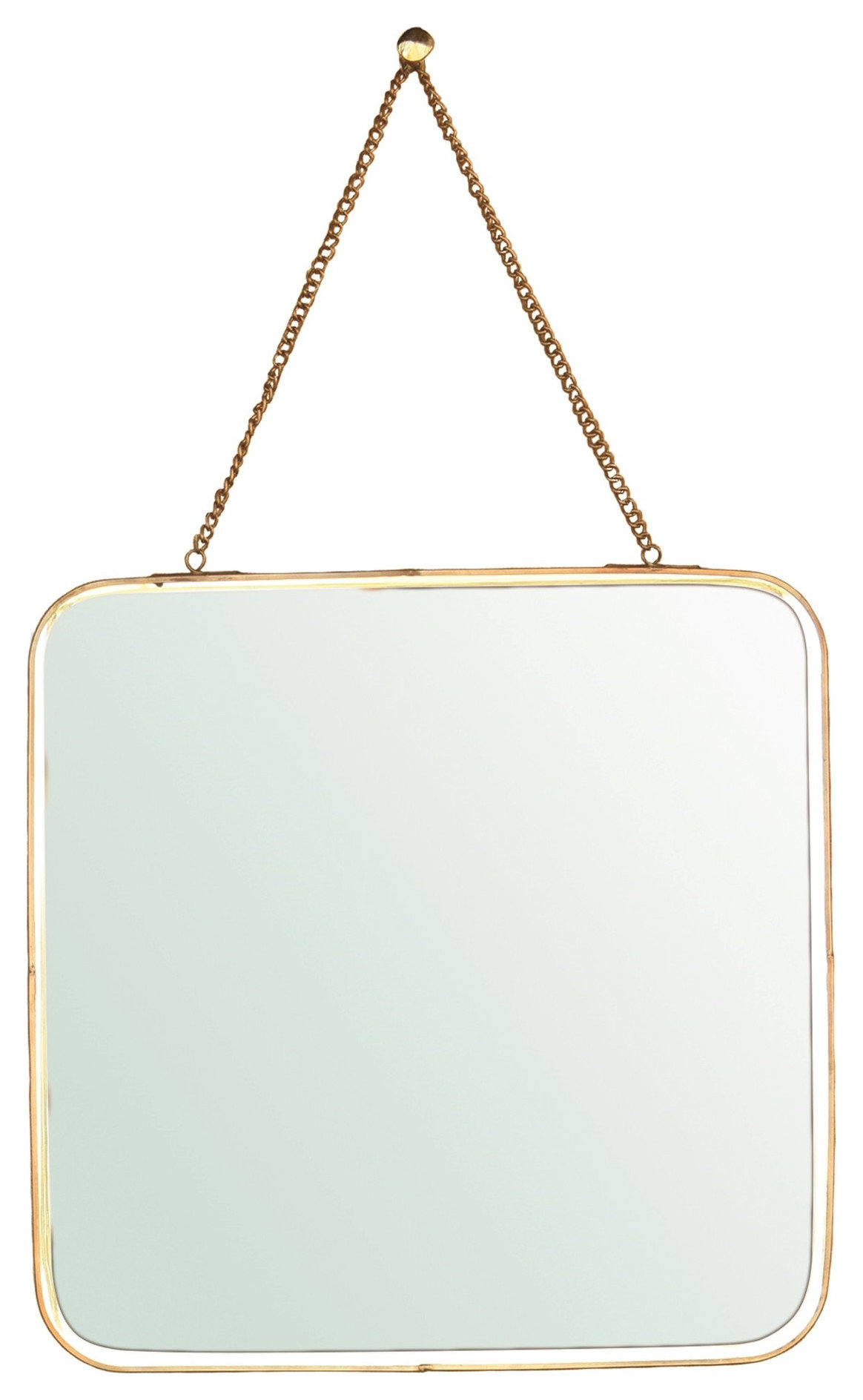 Gold Metal Square Wall Mirror - Contemporary - Wall Mirrors - by ...