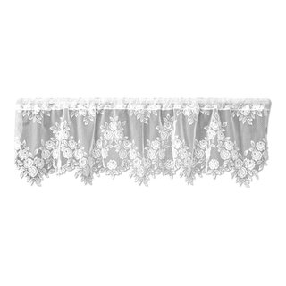 Tea Rose Valance, 17" - Traditional - Valances - by Heritage Lace | Houzz