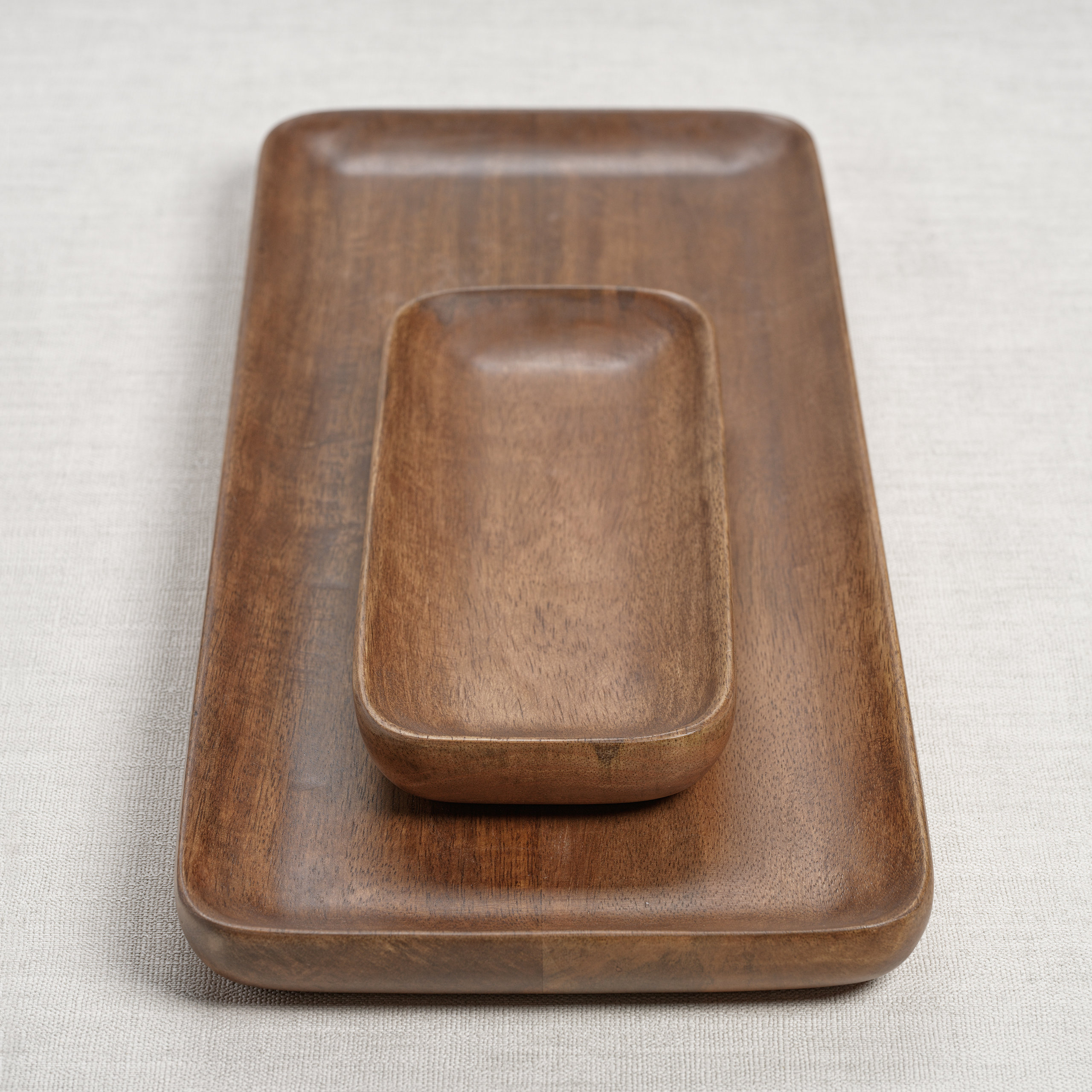 Olbia Handcrafted Mango Oasis Tray, Large - Transitional - Serving ...