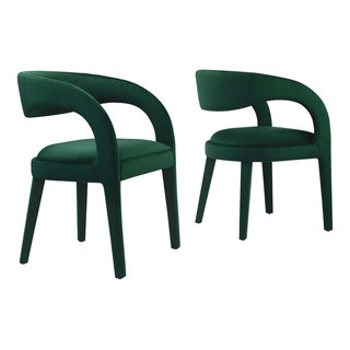 Pinnacle Performance Velvet Dining ChairSet of 2 - Transitional ...