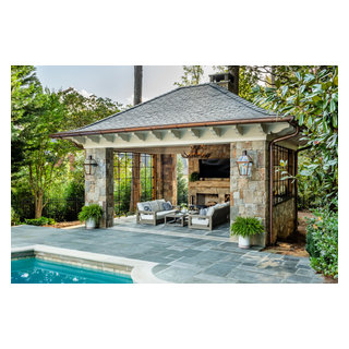 Brookhaven Pool Pavilion - Traditional - Atlanta - by Soorikian ...