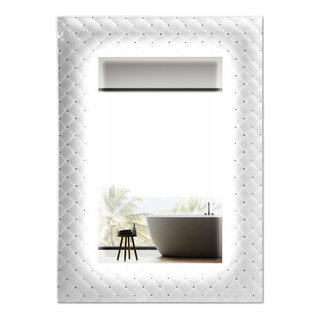 Bianca Luxury Crystal Single Vanity Mirror - Contemporary - Bathroom ...